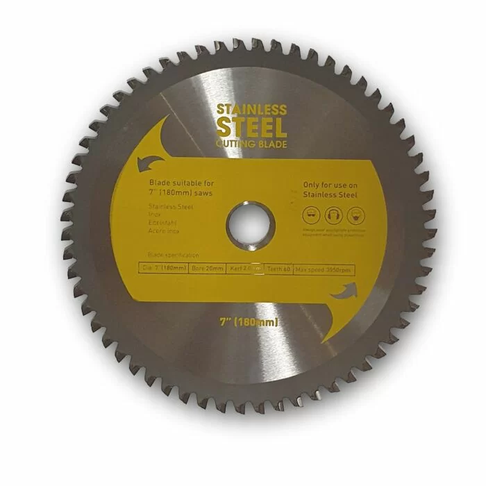 7" TCT Stainless Steel Circular Saw Blade 180mm X 60T
